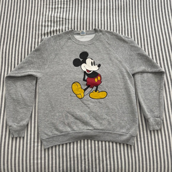 Disney | Sweaters | Vintage Mickey Mouse Crew Neck | Poshmark